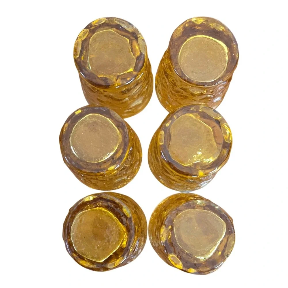 Anchor Hocking | Dining | Anchor Hocking Lido Milano Amber Crinkle ...